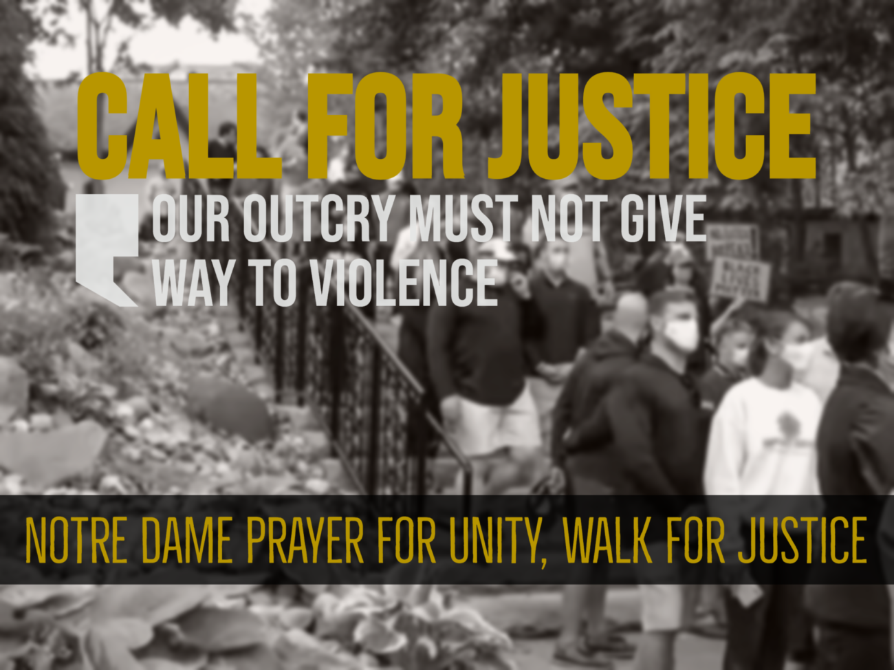 Notre Dame | Calls for Unity and Justice | Sycamore Trust